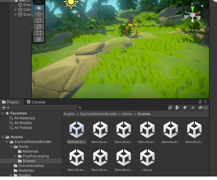 Unity3D风格化自然场景资产包U3D花草树木Stylized Nature Bundle - 场景模型 - 绘图狗-设计灵感素材集散地