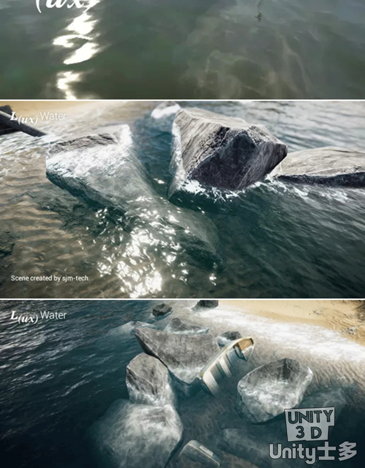 Unity3D水面渲染工具U3D资产包Lux Water - 道具模型 - 绘图狗-设计灵感素材集散地