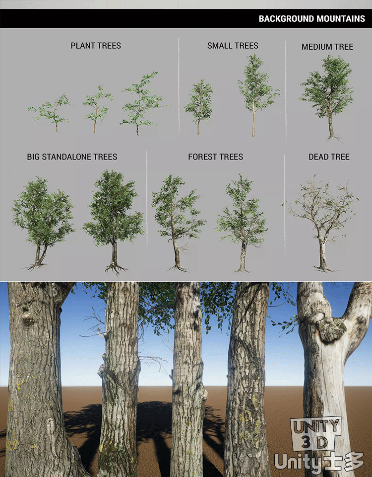 Unity3D写实自然山林场景模型U3D花草树木岩石地形Dynamic Nature - 场景模型 - 绘图狗-设计灵感素材集散地