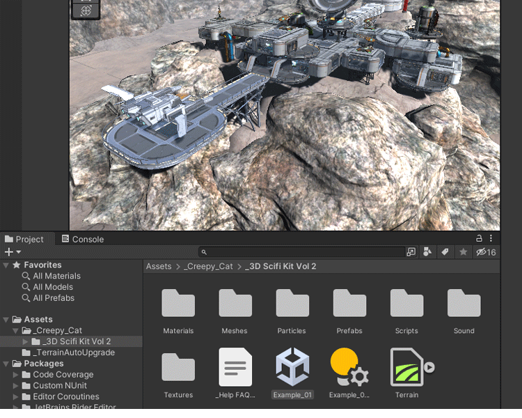 Unity外星球基地场景模型U3D科幻房间走廊指挥中心3D Scifi Kit - 场景模型 - 绘图狗-设计灵感素材集散地