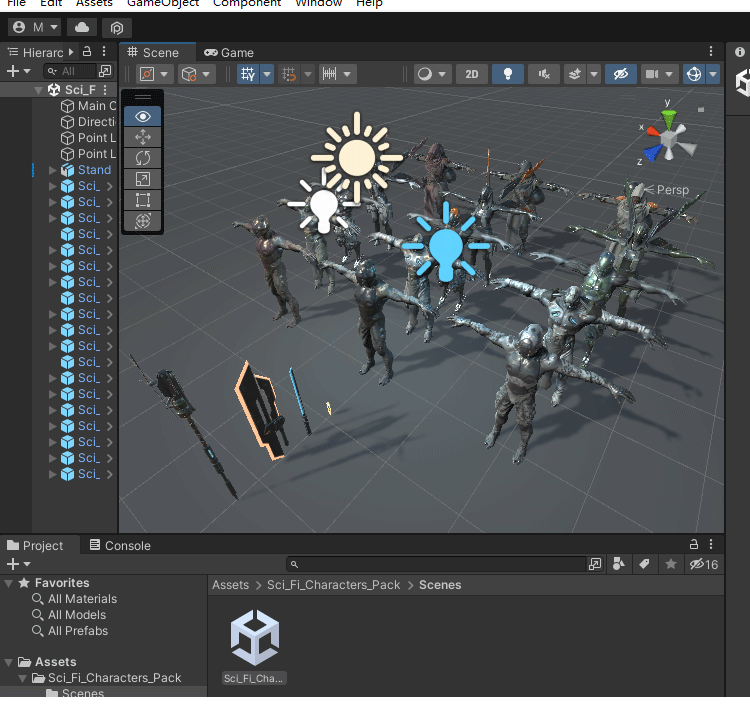 Unity科幻赛博朋克角色U3D人物模型包Sci-Fi Characters Pack 1.0 - 人物角色 - 绘图狗-设计灵感素材集散地