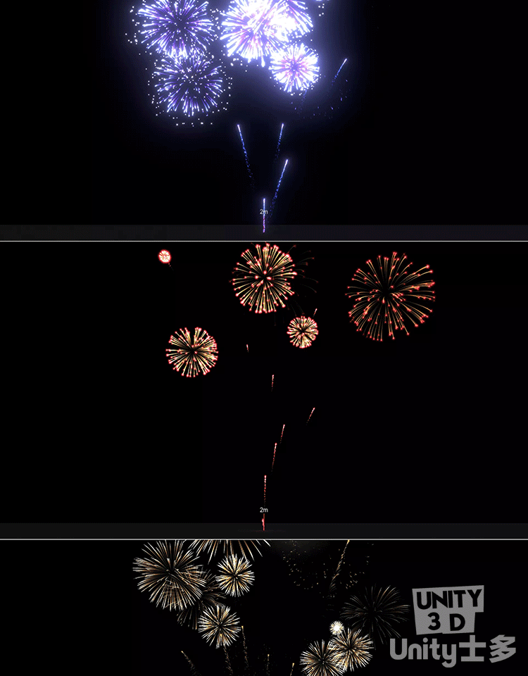 Unity烟花焰火U3D特效音效Fireworks Pack with sounds 3D2D 3.0 - 粒子特效 - 绘图狗-设计灵感素材集散地