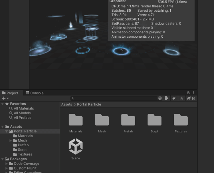 Unity3D传送门传送法阵旋涡粒子光效特效Sword slashes PRO 2.0.1 - 粒子特效 - 绘图狗-设计灵感素材集散地