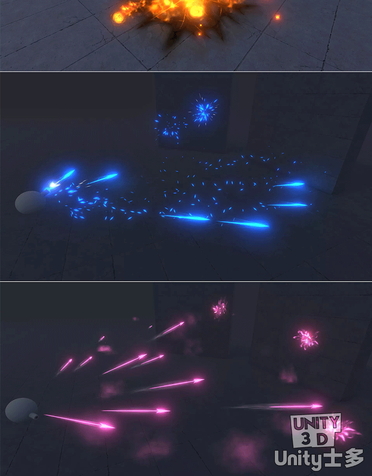Unity3D魔法阵游戏攻击特效粒子U3D插件素材RPG VFX Pack 3.0.0 - 粒子特效 - 绘图狗-设计灵感素材集散地