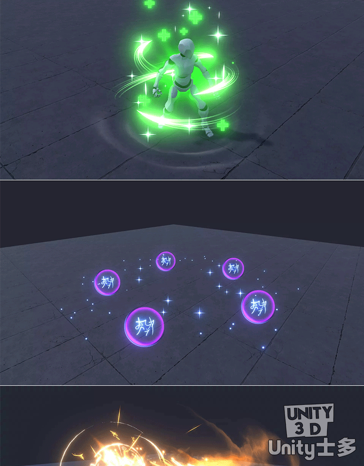 Unity3D魔法阵游戏攻击特效粒子U3D插件素材RPG VFX Pack 3.0.0 - 粒子特效 - 绘图狗-设计灵感素材集散地