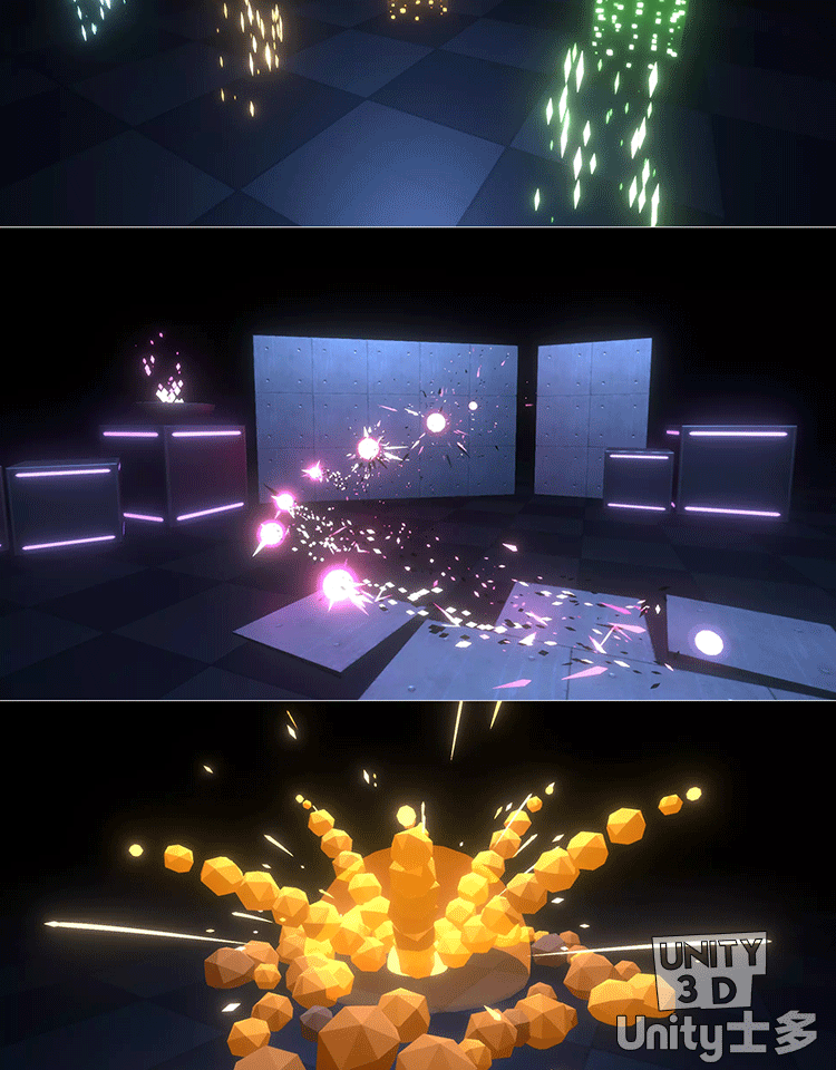 Unity3D超1000款卡通技能释放爆炸特效粒子Polygon Arsenal 1.21 - 粒子特效 - 绘图狗-设计灵感素材集散地