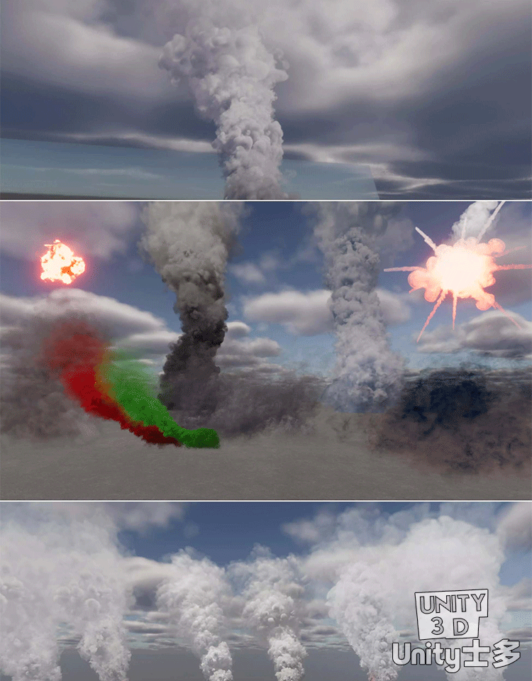 Unity3D写实火焰烟雾爆炸火灾Fire Smoke - Dynamic Nature 1.0.1 - 粒子特效 - 绘图狗-设计灵感素材集散地