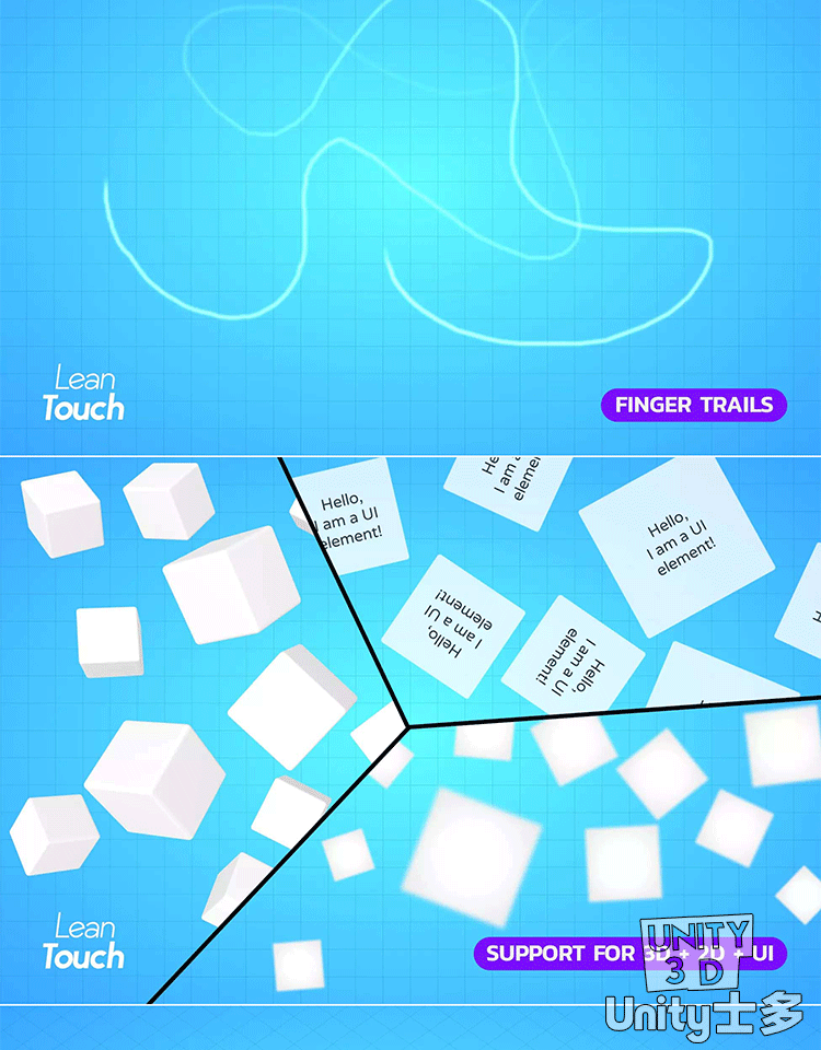 Unity3D游戏触摸控制屏幕检测自定义插件工具Lean Touch 3.0.1 - 其他 - 绘图狗-设计灵感素材集散地
