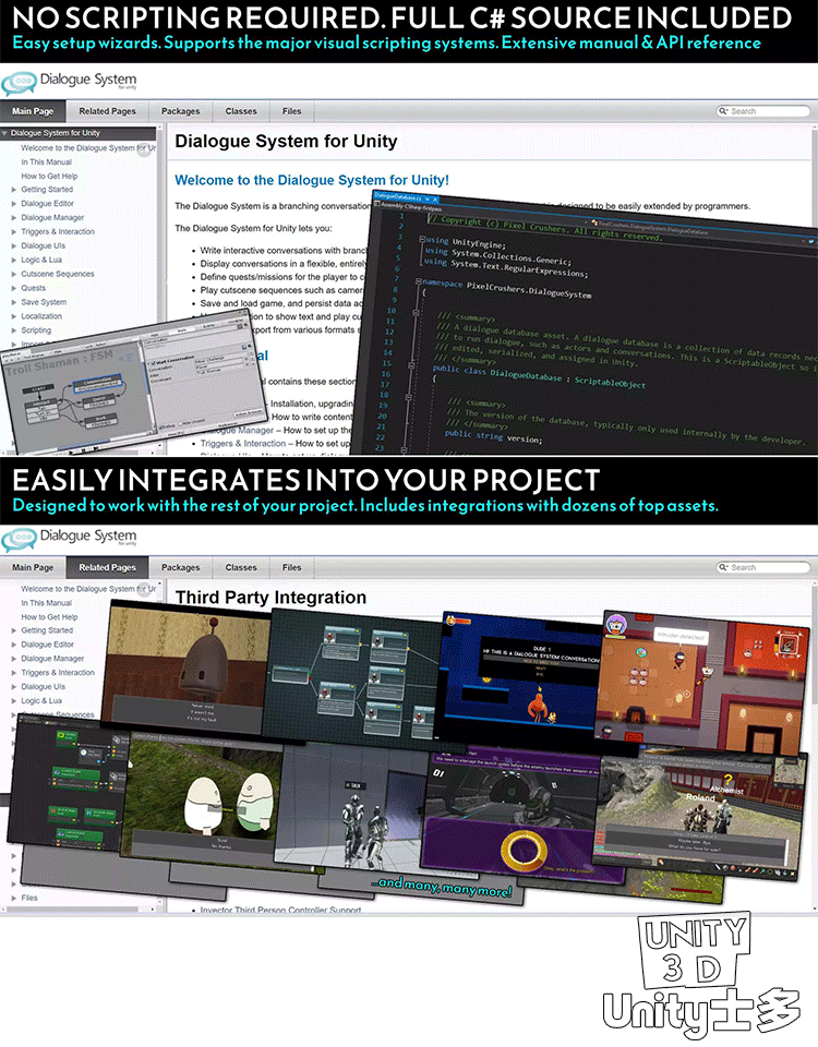 Unity3D交互式游戏对话系统Dialogue System for Unity v2.2.34 - 其他 - 绘图狗-设计灵感素材集散地