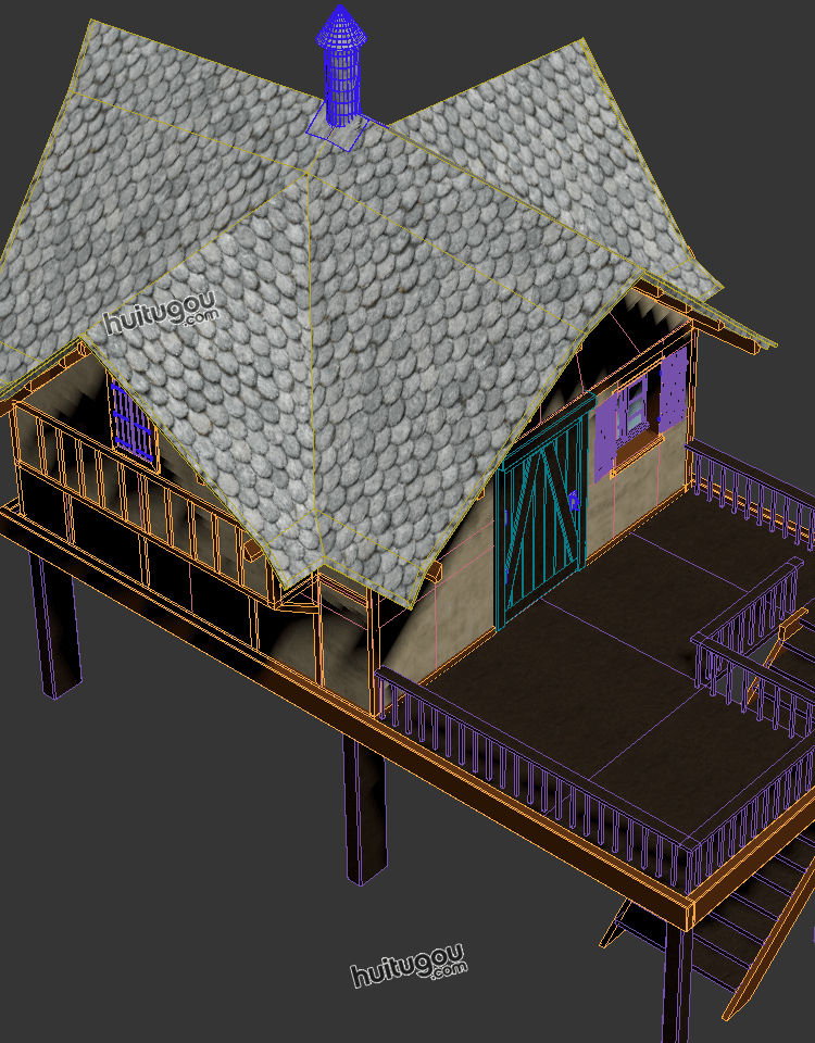 童话村庄魔法暗黑城堡小镇庄园3D模型套件Kitbash3D - Fairy Tale - KitBash3D模型 - 绘图狗-设计灵感素材集散地