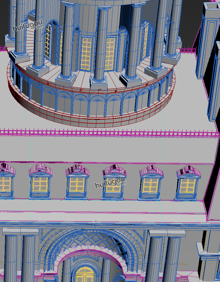 蒸汽朋克皇室贵族城市宏伟建筑包KitBash3D Mini Kit Aristocracy - KitBash3D模型 - 绘图狗-设计灵感素材集散地