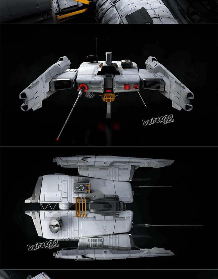 科幻宇宙太空飞船推进器3d模型Kitbash3D-Vehicles：Spaceships - KitBash3D模型 - 绘图狗-设计灵感素材集散地