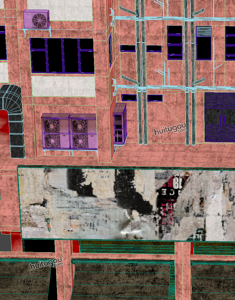 C4D赛博朋克建筑大楼3D模型Mini Kit Cyberpunk - KitBash3D模型 - 绘图狗-设计灵感素材集散地